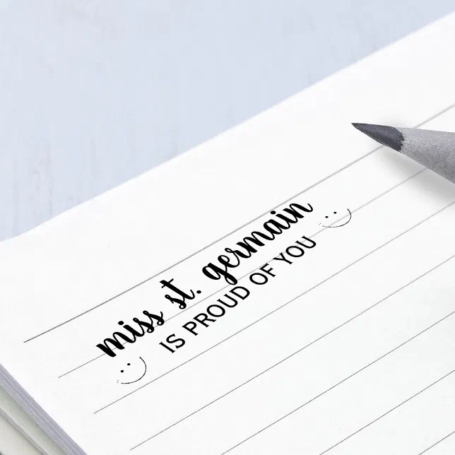 Teacher Personalized Proud Of You Self-inking Stamp | Zazzle