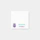 Teacher Personalized Purple Owl From The Desk Of Post-it Notes | Zazzle
