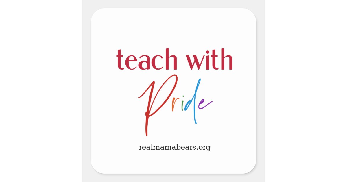 Teacher Pride Sticker | Zazzle