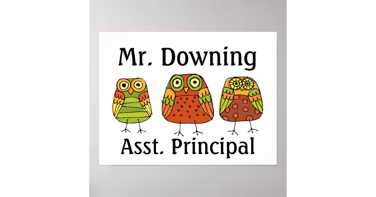 Teacher - Principal Poster - SRF | Zazzle