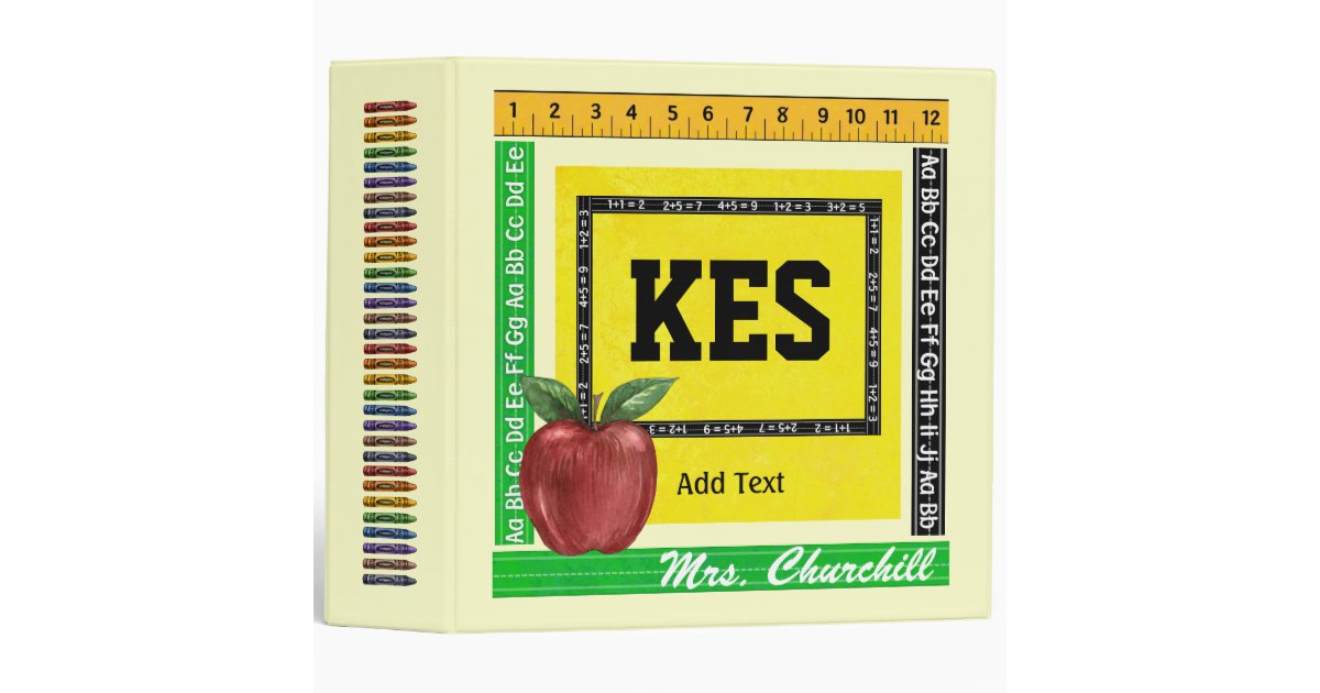 Teacher / Principal School Binder - SRF | Zazzle