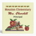 Teacher / Principal School Binder - SRF | Zazzle