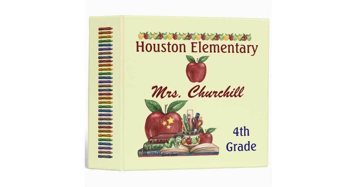 Teacher / Principal School Binder - SRF | Zazzle