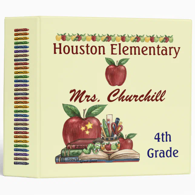 Teacher / Principal School Binder - SRF | Zazzle