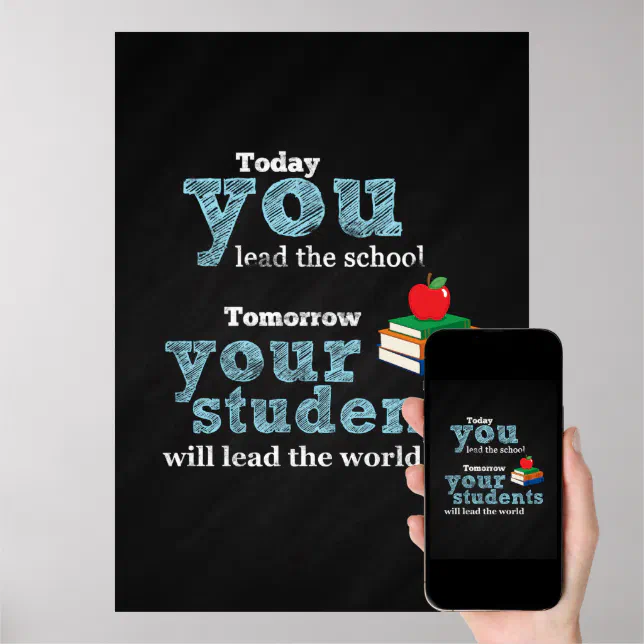 Teacher quote poster | Zazzle