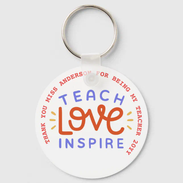 Teacher Quotes Appreciation Retirement Farewell Keychain | Zazzle