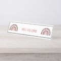 Teacher Rainbow Appreciation Desk Name Plate | Zazzle