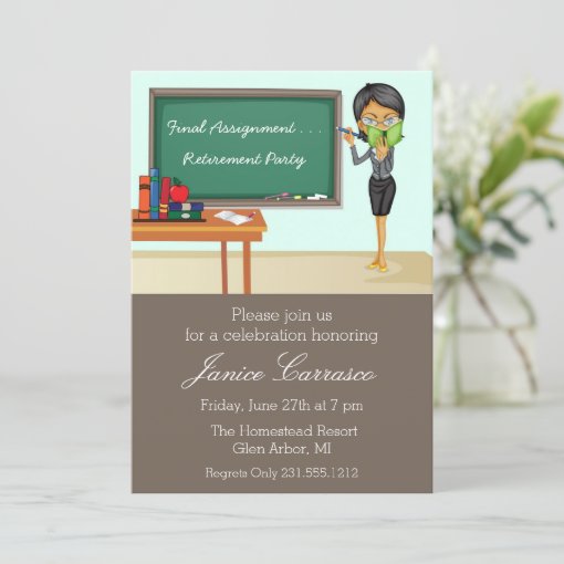 Teacher Retirement Party Invitation | Zazzle