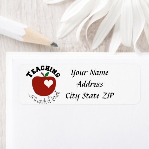 ***TEACHER***' RETURN ADDRESS LABEL | Zazzle
