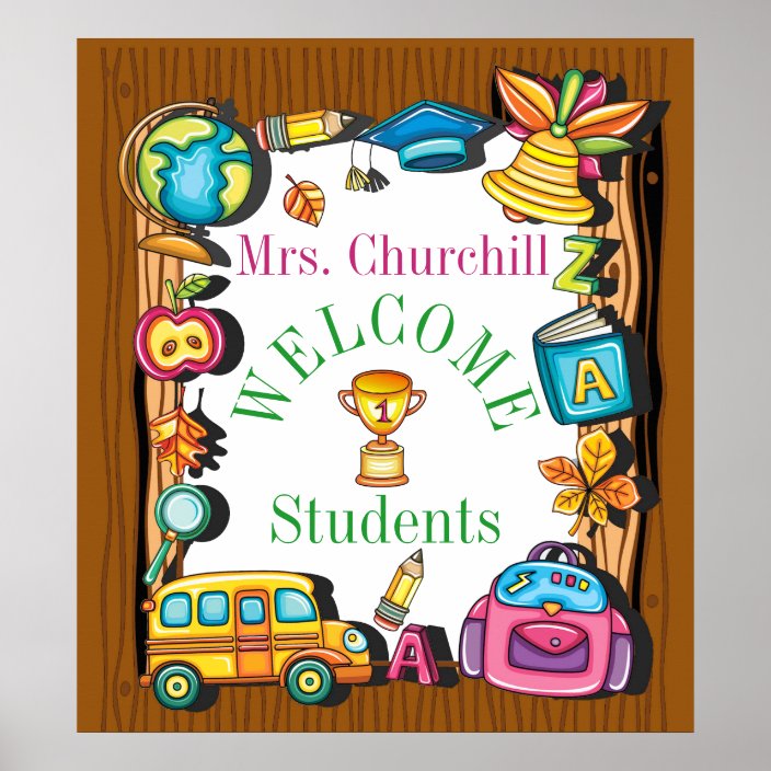 Teacher School Welcome Poster | Zazzle.com
