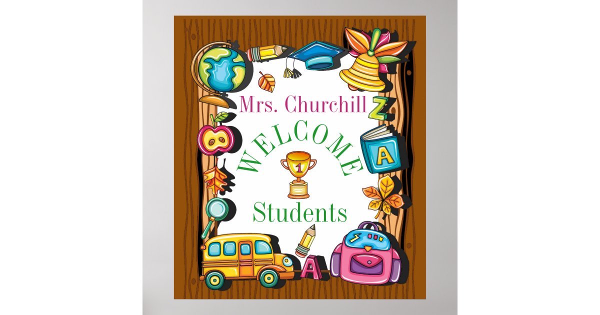 Teacher School Welcome Poster | Zazzle