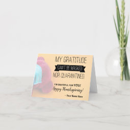 Teacher Thank You - Grateful for You Thanksgiving Holiday Card | Zazzle