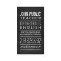 Teacher Tutor Chalkboard Business Card | Zazzle