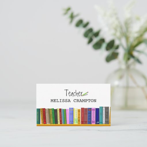 Teacher | Tutor HomeSchool Education Business Card | Zazzle