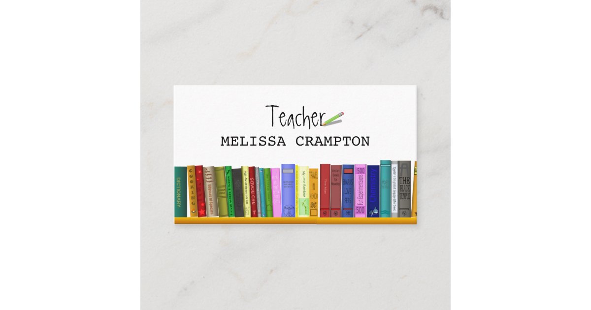 Teacher | Tutor HomeSchool Education Business Card | Zazzle