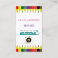 Teacher | Tutor ,Social Media QR Code Business Card | Zazzle