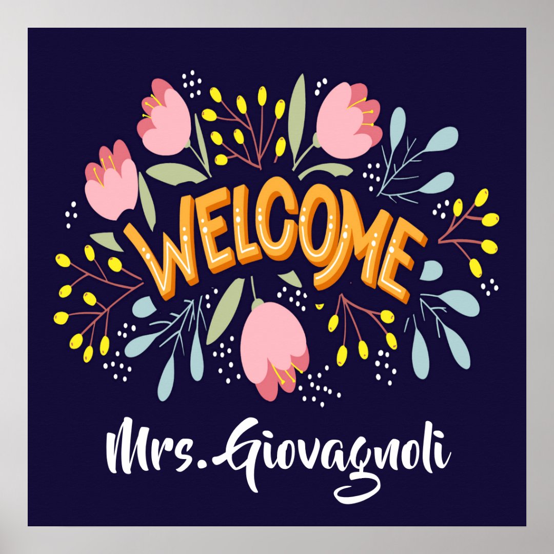 Teacher Welcome Poster | Zazzle