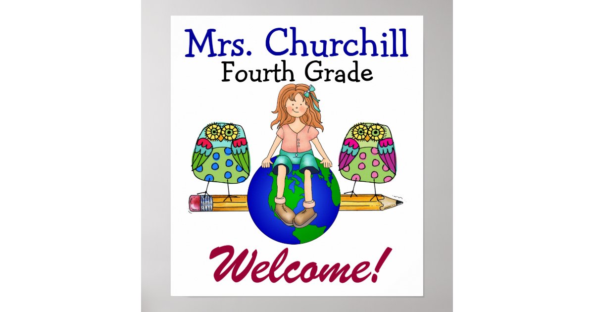 Teacher Welcome Poster - SRF | Zazzle