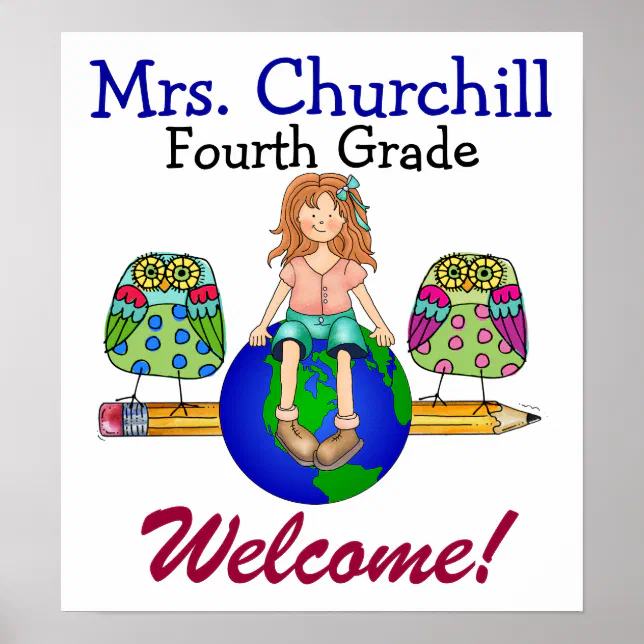 Teacher Welcome Poster - SRF | Zazzle