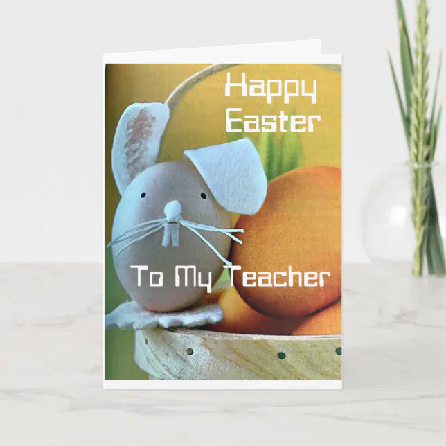 ***TEACHER*** YOU ARE ONE GOOD EGG (EASTER) CARD | Zazzle