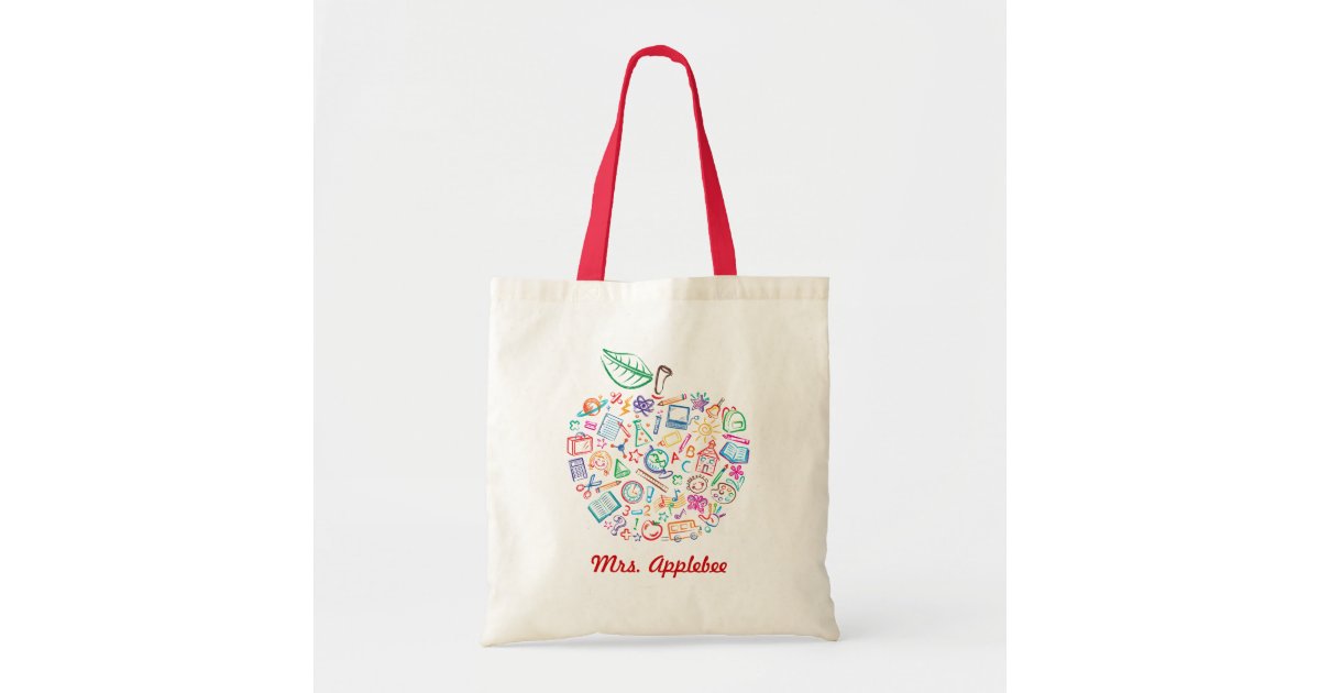 Teachers Apple Book Bag | Zazzle