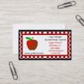 Teachers Apple Business Card | Zazzle