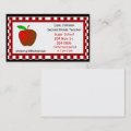 Teachers Apple Business Card | Zazzle