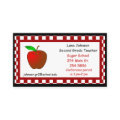 Teachers Apple Business Card | Zazzle