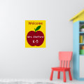 Teacher's Apple Personalized Welcome Poster | Zazzle