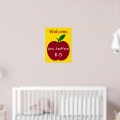 Teacher's Apple Personalized Welcome Poster | Zazzle