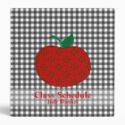 Red Apple / Black with White Polka Dots Binder | Zazzle.com