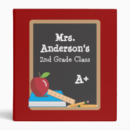 Teacher's Classroom Blackboard Binder | Zazzle