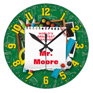 Classroom Wall Clocks | Zazzle