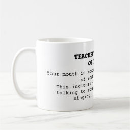 Teacher's Definition of Talking Coffee Mug | Zazzle