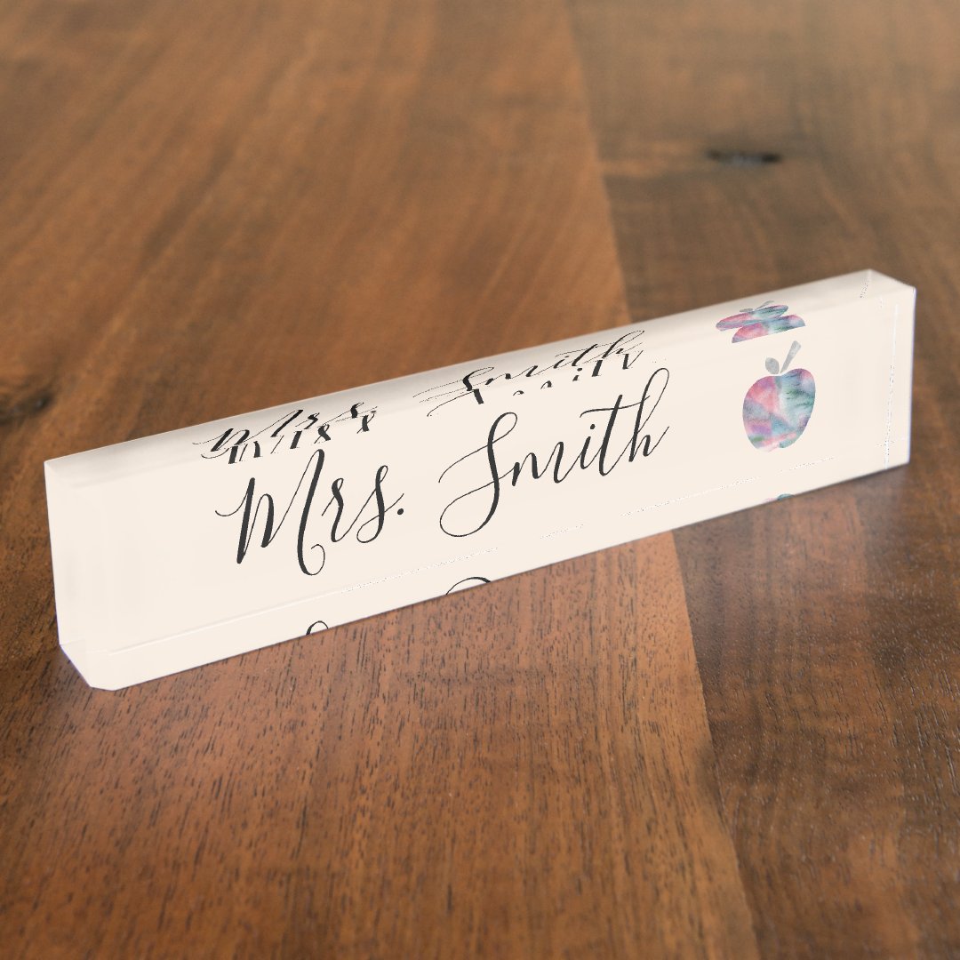 Teacher's Desk Name Plate | Zazzle