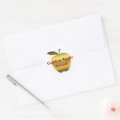 Teacher's Golden Apple Award Stickers | Zazzle