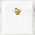 Teacher's Golden Apple Award Stickers | Zazzle