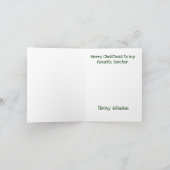 Teacher's Holiday Greeting Card | Zazzle