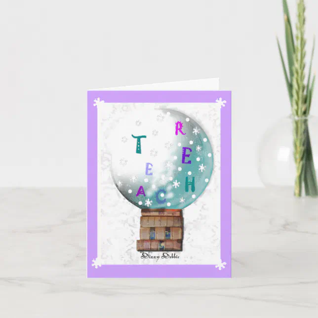 Teacher's Holiday Greeting Card | Zazzle