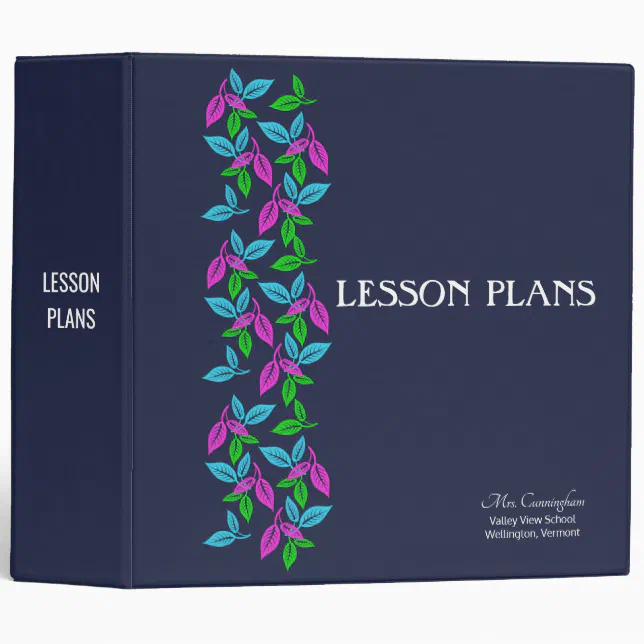 Teacher's Lesson Plan Binder | Zazzle