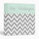 Teacher's Mint Gray Lesson Plan Binder Gift | Zazzle