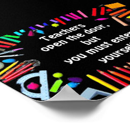 Teachers open the door, Art Poster | Zazzle