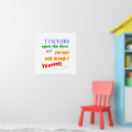 Teachers open the door... poster | Zazzle