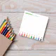 Teachers Personalized Color Pencil Post-it Notes | Zazzle