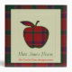 Teacher's Plaid Apple Binder | Zazzle
