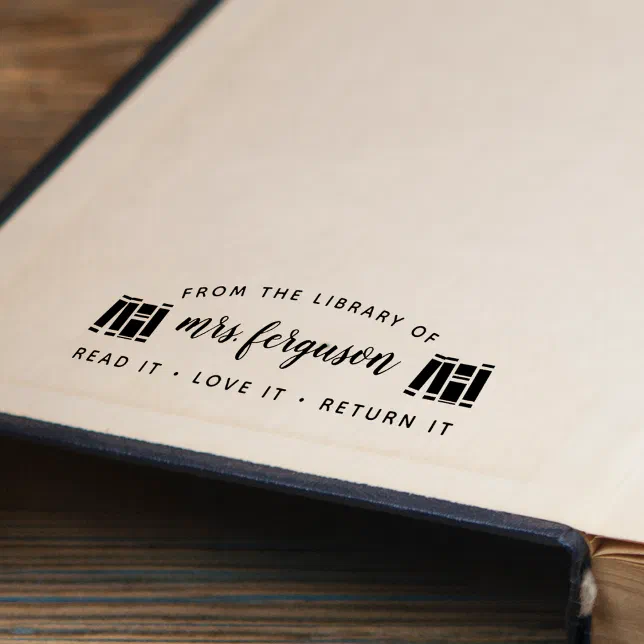 Teachers Read It Love It Return It Personalized Self-inking Stamp | Zazzle