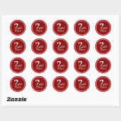Teacher's Red Second Place Award Stickers | Zazzle