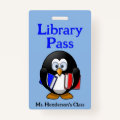 Teachers School Library Hall Pass Badge | Zazzle