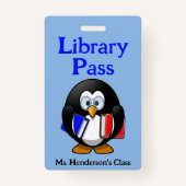 Teachers School Library Hall Pass Badge | Zazzle