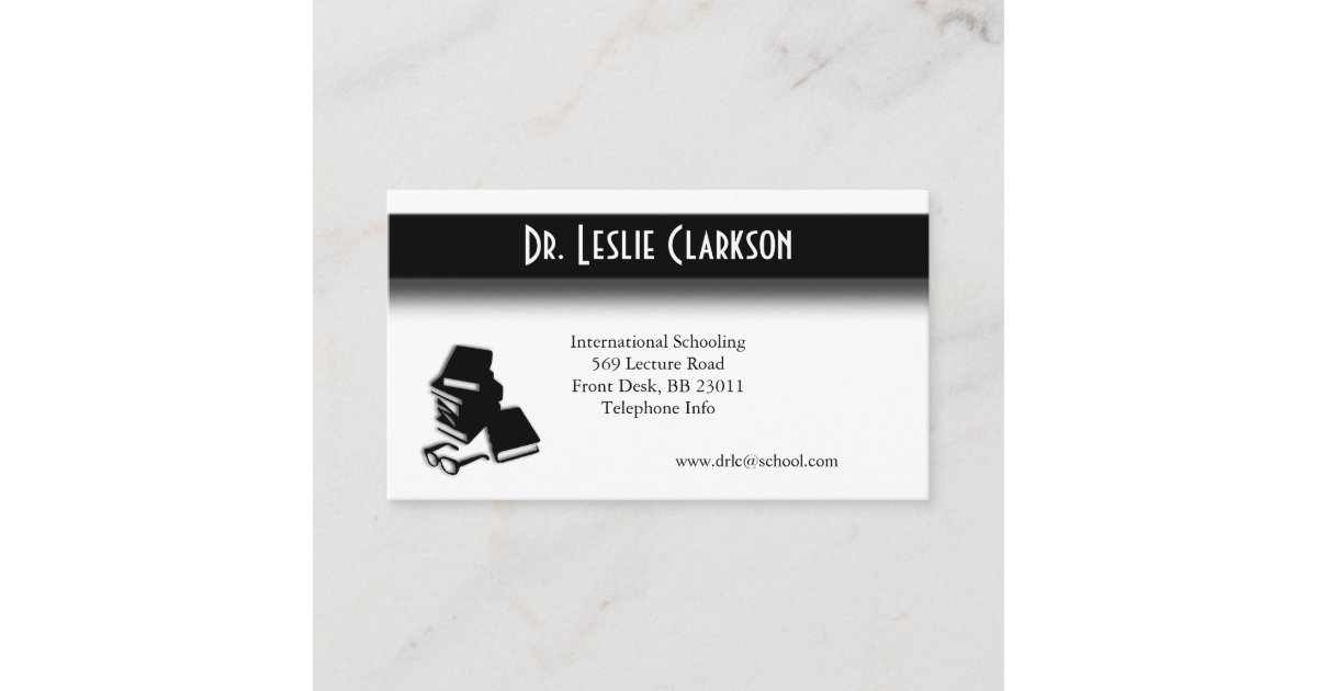 Teachers Unique Business Card | Zazzle